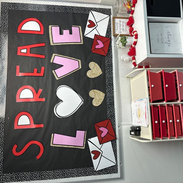 Valentine's Day Classroom Bulletin Board Kit (digital Download) - Etsy