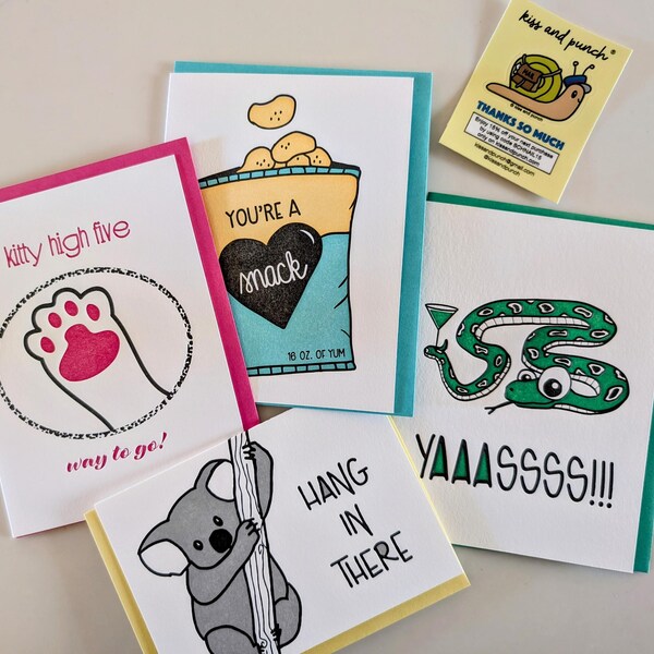 Funny Letterpress Goodbye Card - Punny Bone Voyage Card - Co-worker ...