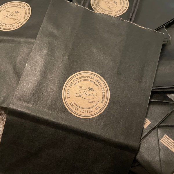 2" Craft Paper Product Labels on Roll With Your Logo. Seamless Look for ...