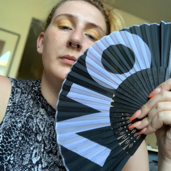 Hundred Dollar Bill Hand Fan Black Handle - Etsy