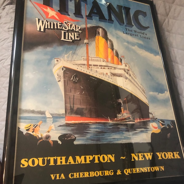1912 Titanic White Star Line Vintage Style Travel Poster - Etsy