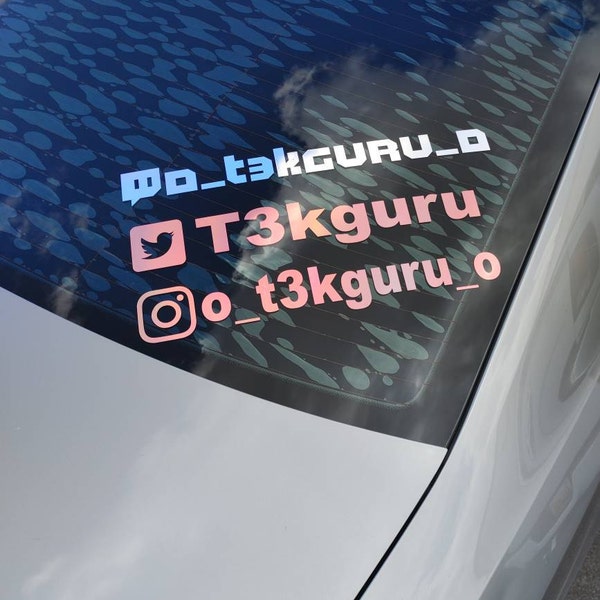 Custom Streamer Name Vinyl Decal - Personalized Gamer Username Sticker ...