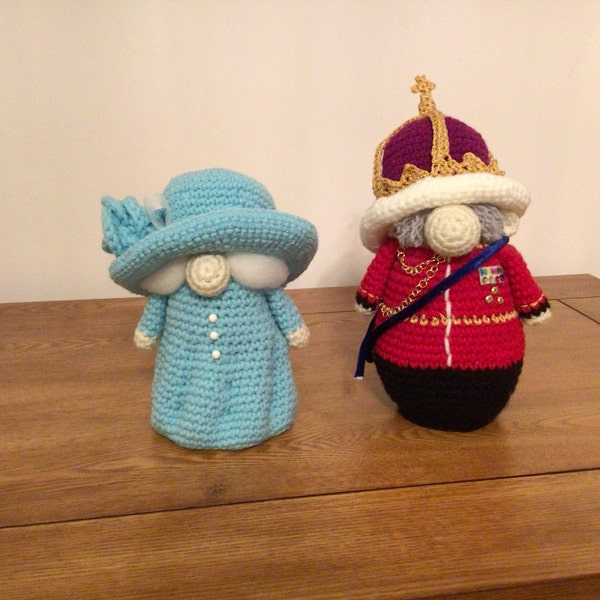 King Charles III Coronation Gnome Crochet Pattern, Charles III and ...