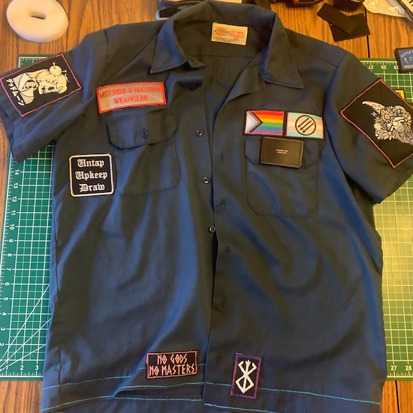 Three Arrows Flag Embroidered Patch Anarchism Antifa Hook and Loop ...