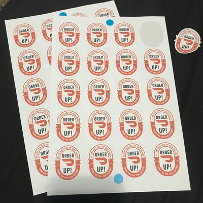 Doordash Dasher Delivery Driver Stickers Bag Stickers Order up Stickers ...