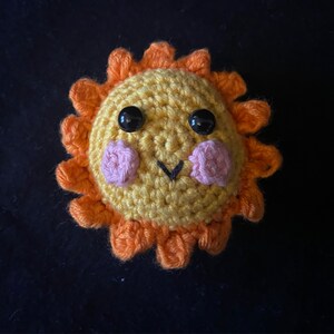 Sun Keychain Crochet Pattern, Crochet Sun, Amigurumi Pattern, Crochet ...