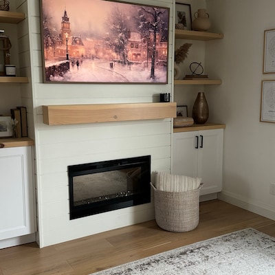 Rustic Earthy Vintage Landscape Frame TV Art, Dark Green Moody Country ...