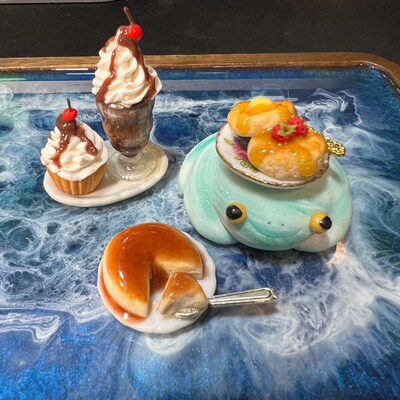 Caramel Pudding Ring Flan Ring Food Ring Food Jewelry Pudding Ring ...