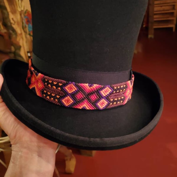 Handmade Beaded Hat Band - Etsy