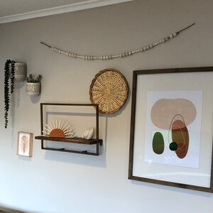 Wooden Half Sun, Sun Decor, Boho Shelf Decor, Boho Home, Nursery Decor ...