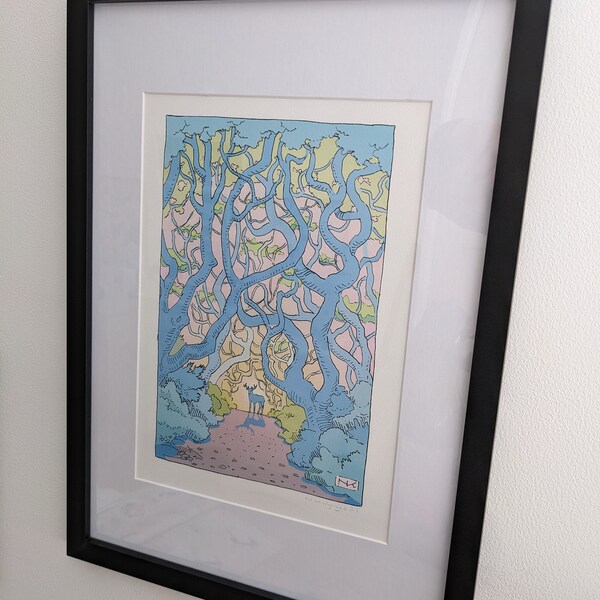 My Own Private Island Print A4 Illustration Fantasy by Mandrawke ...