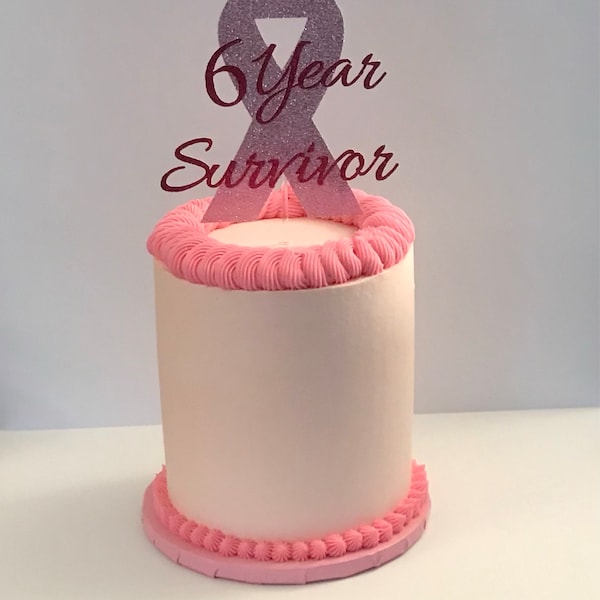 Breast Cancer Survivor Cake Topper, Cancer Fighter Celebration Topper ...