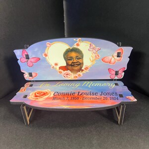 Memorial Bench Template Sublimation - Etsy