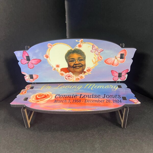 Memorial Bench Template Sublimation - Etsy