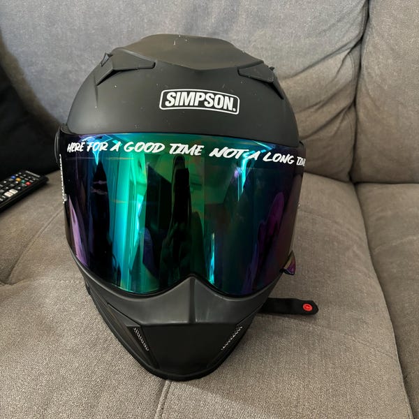 Custom Vinyl Decal for Motorcycle Helmet / Visor Strip / Racing Sticker ...