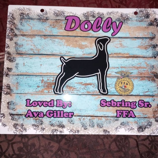 Stock Show Signs, Show Pig Sign, Show Cow Sign, Livestock Show Stall ...