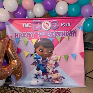 Kids Birthday Custom Theme and Print Backdrop - Etsy