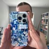 Navy Blue Collage Phone Case - Etsy