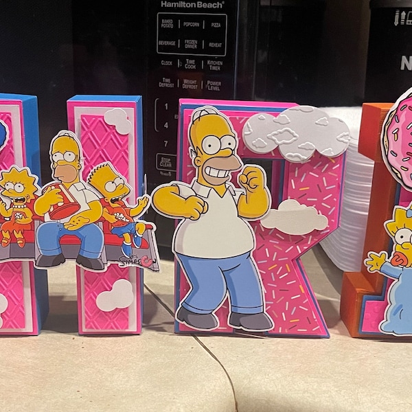 The Simpsons Happy Birthday Banner,the Simpsons Party Decorations,the ...