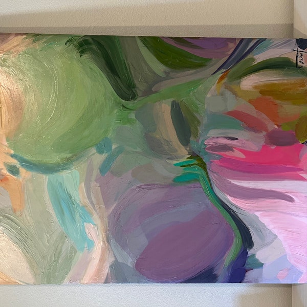 Abstract Muted Colors Floral Collection 2, Abstract Muted Flower ...