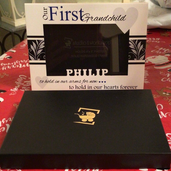 Personalized Baby Picture Frame, First Grandchild Frame, Grandparents ...