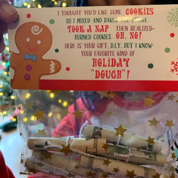 Holiday dough Treat Bags & Toppers Christmas Gift Tags Christmas Treat ...