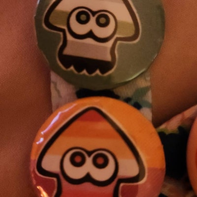 LGBT Splatoon Squid Octo Buttons - Etsy