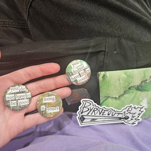 Handmade Collage Pin: 3-PACK CUSTOM ORDER - Etsy