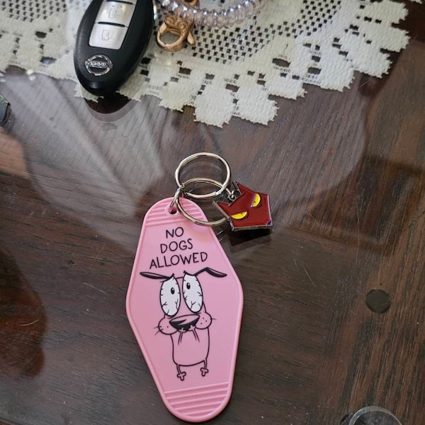 Katz Motel Keychain - Courage the Cowardly Dog - Etsy