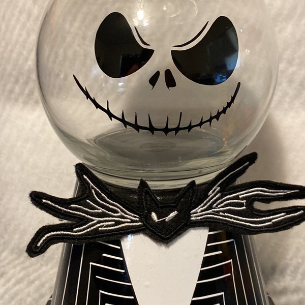 Jack Skellington Tie Embroidery Machine Applique Instant Download ...