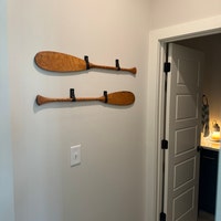 Leather Vertical Paddle Display Hanger, Canoe Row Hook, Wall Hanging ...