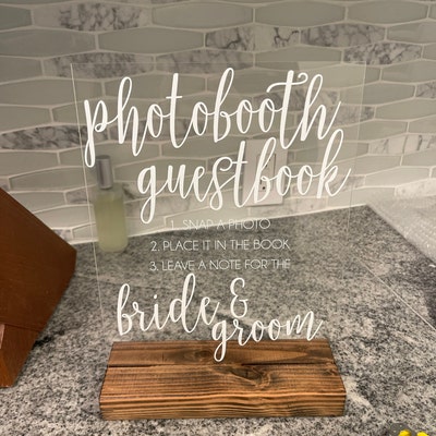 Photo Guestbook Sign Instant Photo Guestbook Sign Photo Booth Guest ...
