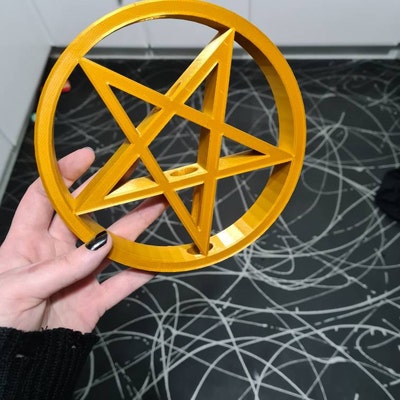 Pentagram Tree Topper Pentacle Reversible Gothic Holiday - Etsy