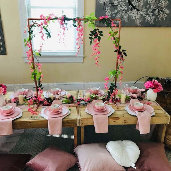 Copper Arch, Table Top Stand, Copper Wedding Centerpiece, Flower Arch ...