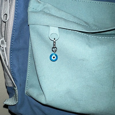 Evil Eye Charm, Silver Evil Eye Charm With Lobster Clasp, 10mm Evil Eye ...