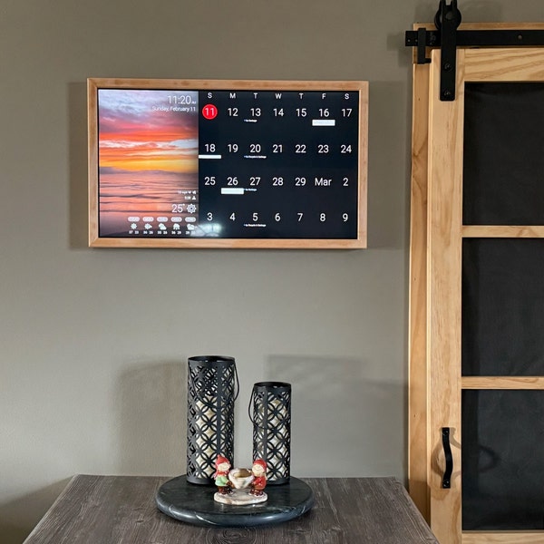 24" Digital Wall Display - Smart Screen - Wifi Calendar - Raspberry Pi ...