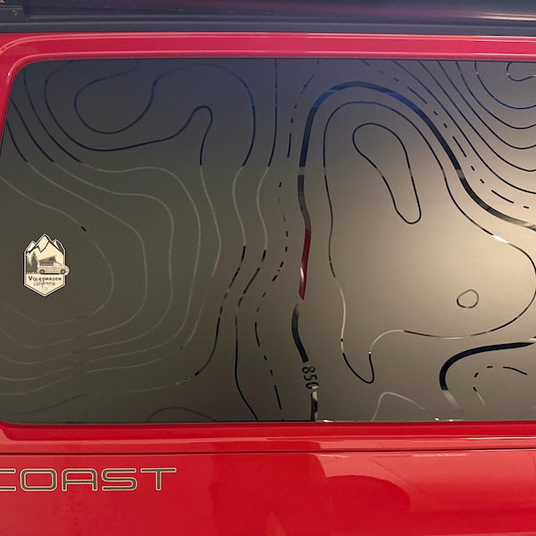 FJ Cruiser Decal, Mountain Silhouette With Retro Stripes, Ivan Stewart ...