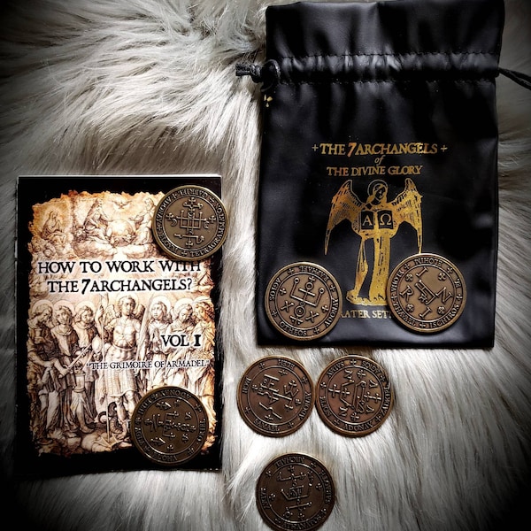 Guardian Angel Coin Set | 7 Talisman Collection for Protection ...