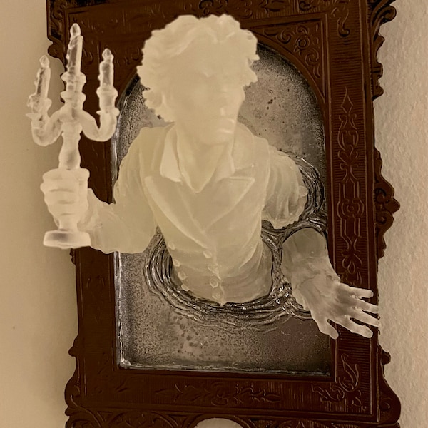 Gentleman Ghost in the Mirror Wall Plaque, Glow in the Dark Resin ...