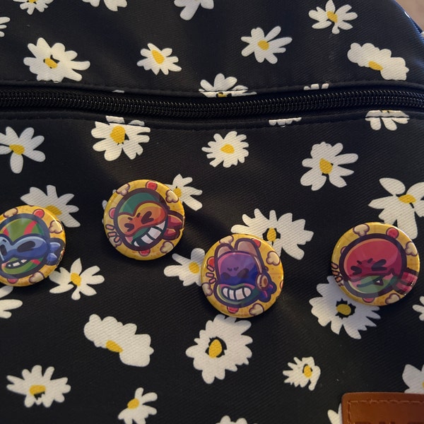 ROTTMNT CHIBI BUTTONS - Etsy