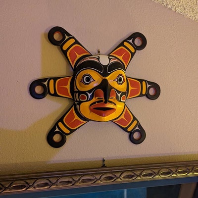 Killer Whale Mask Orca Native American Shaman's Ceremonial Hand Carved ...