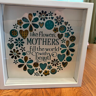 3D SNOW FALLING Shadow Box Svg WINTER Shadow Box Svg for Cricut for ...