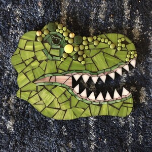 Dinosaur Fossil Mosaic T-rex Skull Animal Prehistoric Gift - Etsy
