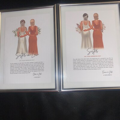 Digital PDF File Print at Home, Poem for A Bride From Her Bridesmaids ...