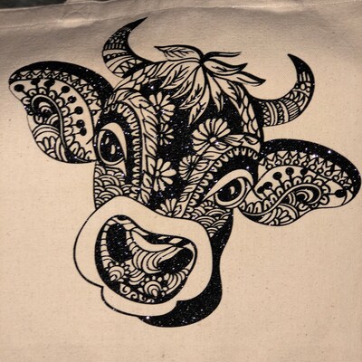 Cow Mandala Svg / Zentangle Cow Svg / Intricate Svg File / Cricut ...