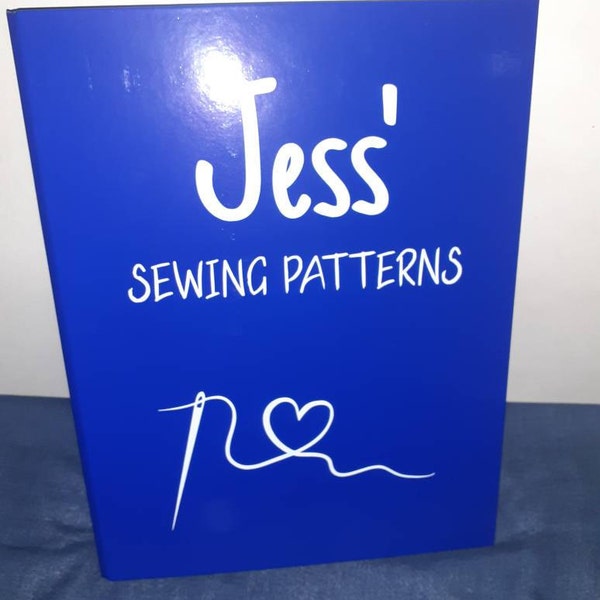 Personalised Sewing Patterns Folder, A4 Ring Binder File, Stationery ...