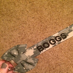 Personalized Army ACU Nametape Bow Army Bow Deployment - Etsy