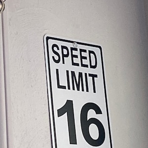 Speed Limit 16 Metal Street Traffic Sign NEW 16MPH 16th Sixteenth ...