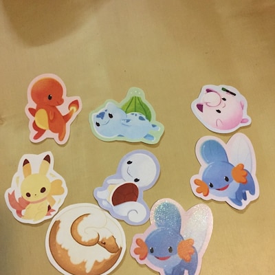 Choose Your Own Pokemon Sticker Team - Etsy