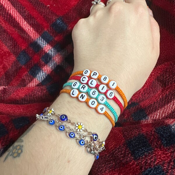 Formula 1 Driver Initials and Number Bracelet, F1, Norris Leclerc ...